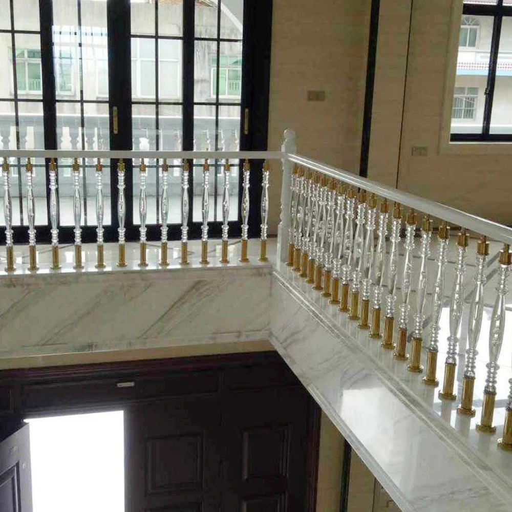 Elegant Crystal Stair Railing - Luxury Handrail Solutions