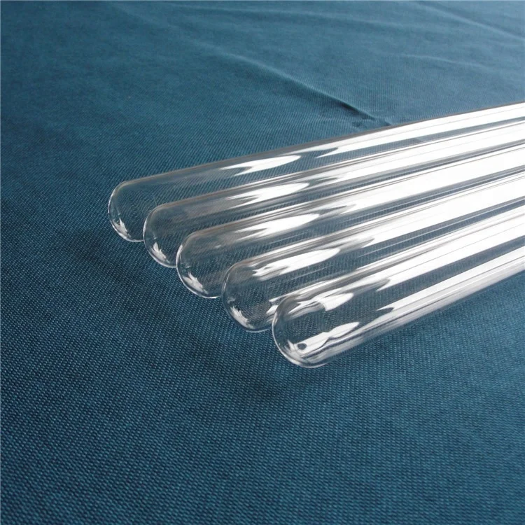 One Side Open And Side Close Quartz Glass Tube Used As Laboratory ...
