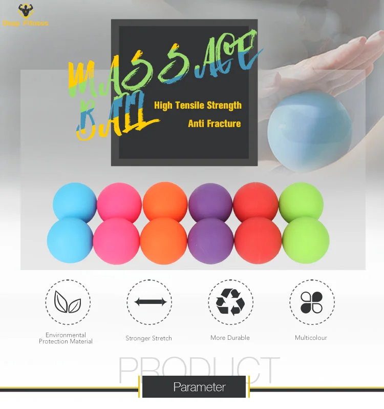 6.5m Tpe Single Lacrosse Massage Ball Fascia Ball Lacrosse Muscle ...