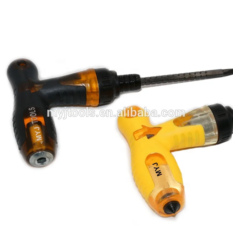 2 in 1 Universal Screwdriver - T Handle Ratchet Screwdriver