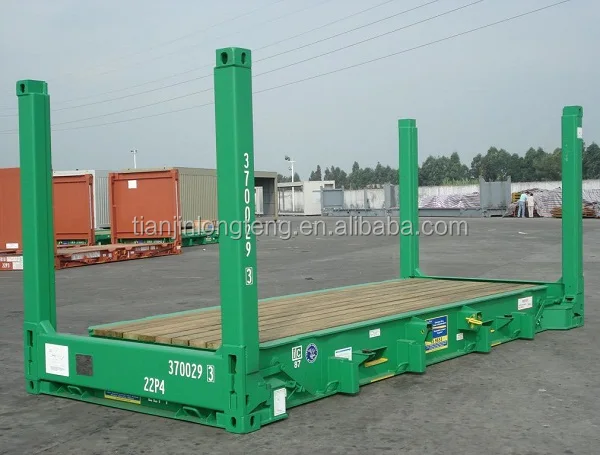 20 Flat Rack Flatrack Shipping Container With Fixed Corner Post For ...