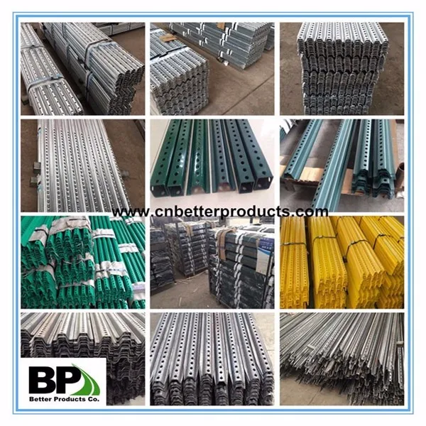 Standard U-channel Sign Post 2.03lbs/ft Hot Dipped Galvanized Steel ...