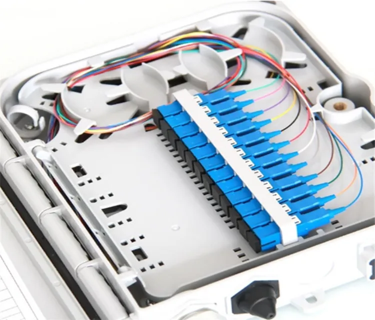 Outdoor Wall Mounted 24 Ports Ftth Fiber Optic Distribution Box FTTH ...
