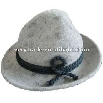 German Bavarian Oktoberfest Tyrolean Hat Speckled Wool Felt Men - Buy ...