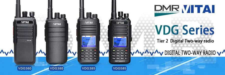 Vitai Vdg-585 Analog And Cignus Two Way Radio Combine Ip67 And 2000mah ...