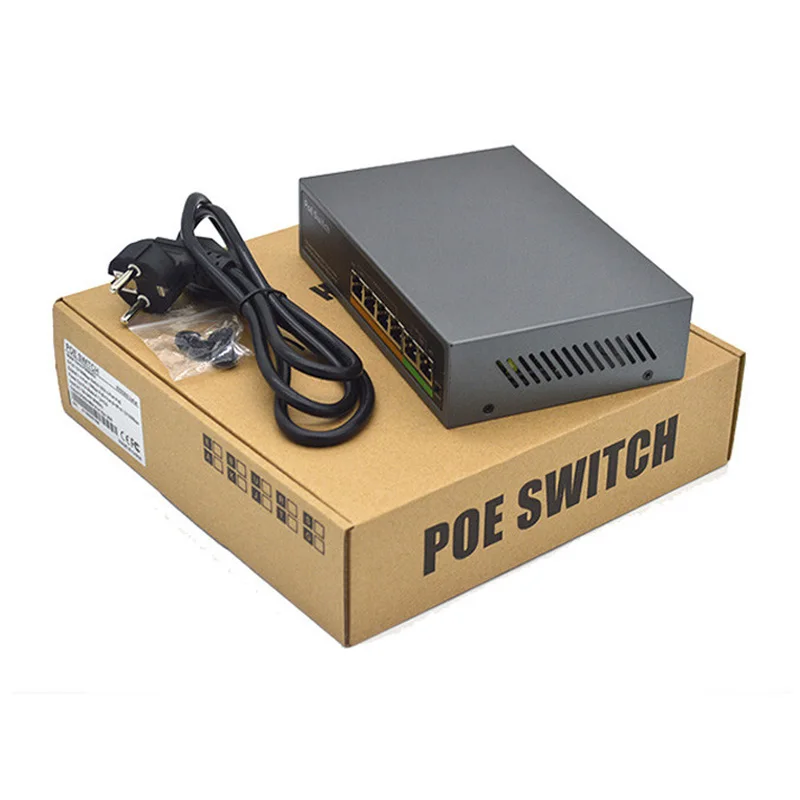 100mbps 6 Port Poe Switch Ethernet Switch Poe Network 65w 250m Uplink ...