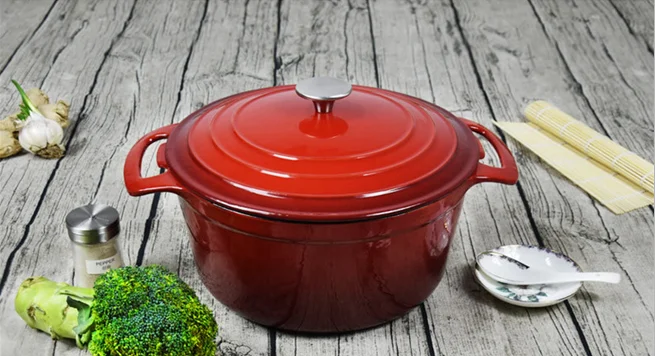 Colorful Cast Iron Cooking Pots Sets Cookware Casserole With Good ...
