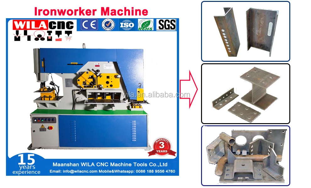 Q35y-25 Hydraulic Punch Press Machine Hole Punching Machine Iron Worker ...
