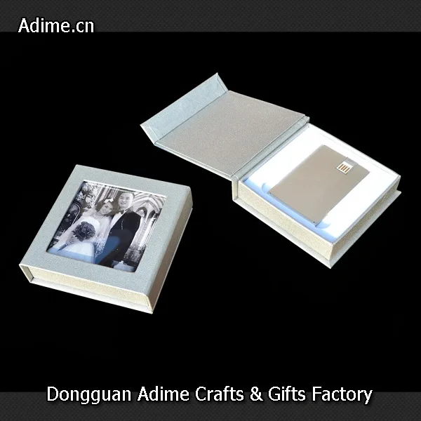 4x6 Factory Velvet Rigid Paper Cardboard Album Photo Gift Box With Usb ...