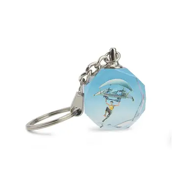 Cheap Wholesale K9 Blank Sublimation Led Crystal Keychains Key Ring ...