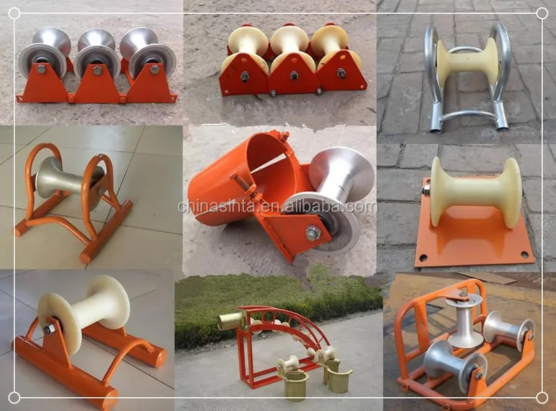 Triple Electrical Power Cable Guide Roller - Sinta St-Cable Roller 04