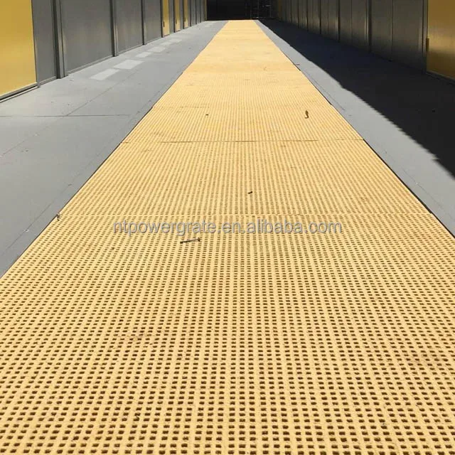 Jetty FRP Micro Mesh Grating with bare-foot friendly grit surface for ...