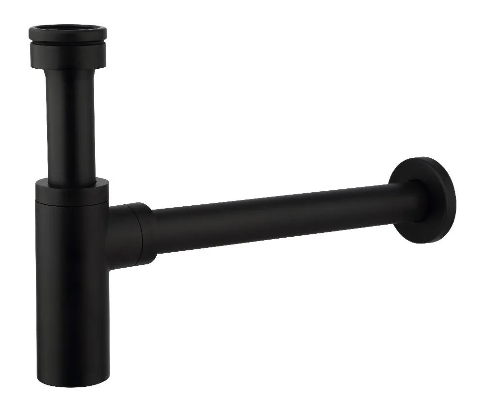 Red Copper P-Trap Old Style Solid Brass Wall Siphon Bottle Trap With ...