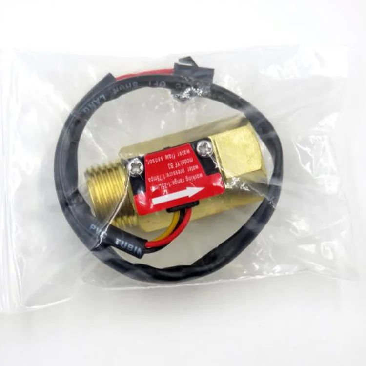 Hl-yfb4 Brass Hall Effect Turbine Flowmeter With Temperature Sensor 1 ...