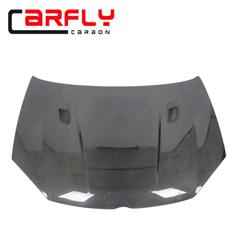 Carbon Fibre Primed Hood with Vented Front Bonnet for Golf5 MK5