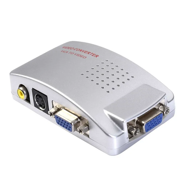 Computer PC Laptop to TV Converter Box - VGA to RCA Adapter