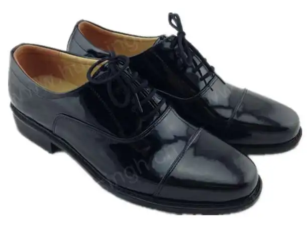 Cmh,Double Joints Full Leather Men Black Wedding Shoes Low-heel Non ...
