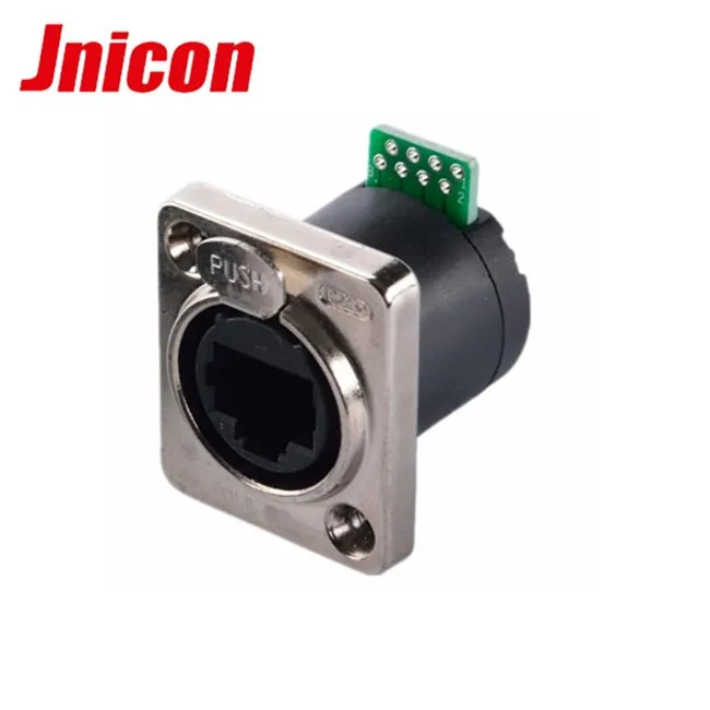 Panel Mount Waterproof Rj45 Connector Single Ethernet Port With Pcb ...