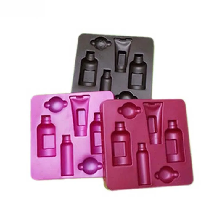 Custom Vacuum Formed Velvet Plastic Wine Bottle Inserts