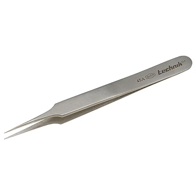 4-sa Silver Esd Stainless Steel Tweezer/professional Anti-static Tweezers/maintenance Tools ...