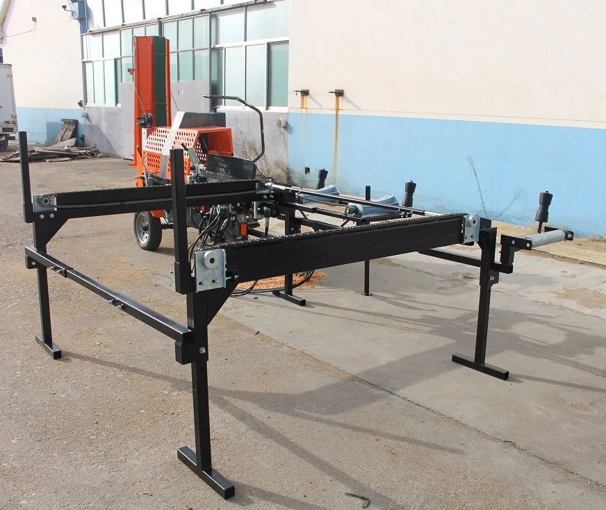 Hydraulic Log Deck,Log Feeding Table With Chain For Firewood Processor ...