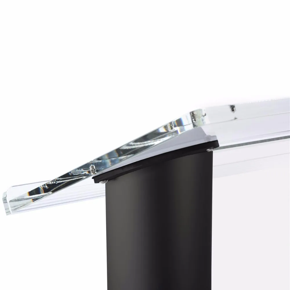Front Panel Transparent Acrylic Pulpit Modern Podium With Black ...