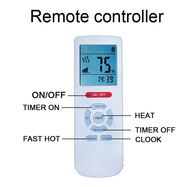 Jhheatsup 1800w Radiant Indoor Far Infrared Ceiling Heater Remote ...