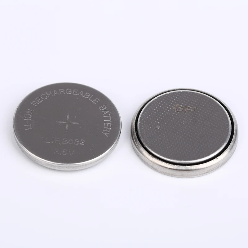 Lir2032 Button Cells Battery Lir 2032 Coin Cell 3.7v Rechargeable ...