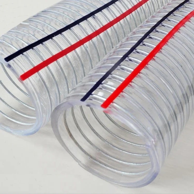 Flexible Transparent PVC Hose Pipe with Steel Reinforcement