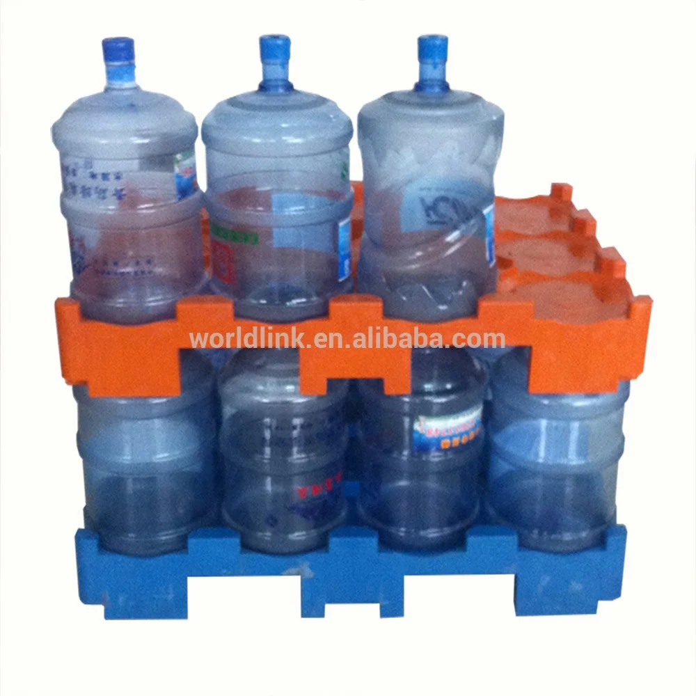 Heavy Duty Stacking Storage Plastic Bottled Water Pallet For 5 Gallon ...