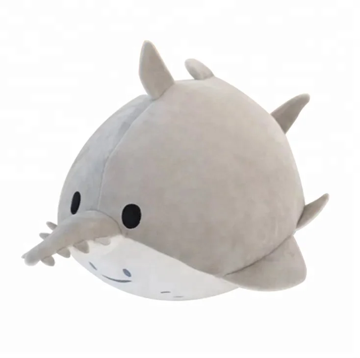 Custom Sea Animal Kawaii Saw Ray Fish Stuffed Plush Toys for Kids and ...