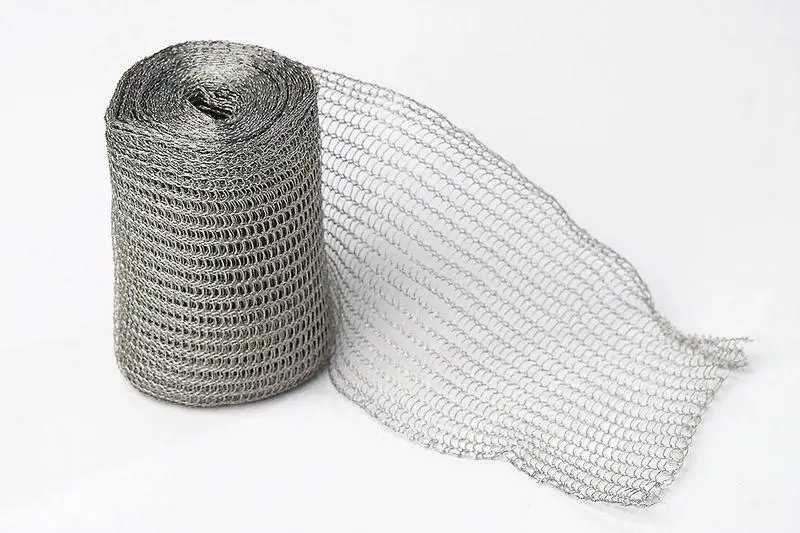 Stainless Steel Gas Liquid Filter Knitted Wire Mesh Rolls/pure Nickel ...