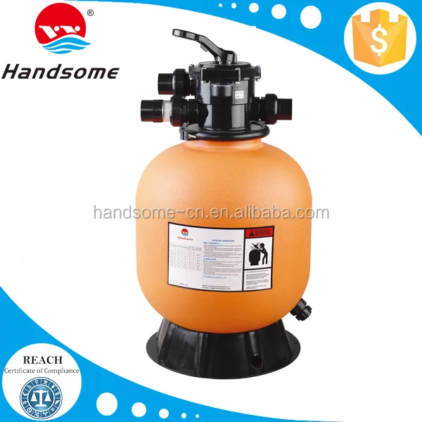 Grey, Orange Top Mount Filter - 300kpa Swimming Pool Sand Filters