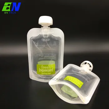 Liquid Stand Up Pouch With Spout Reusable Drink Pouch With Spout Nozzle ...