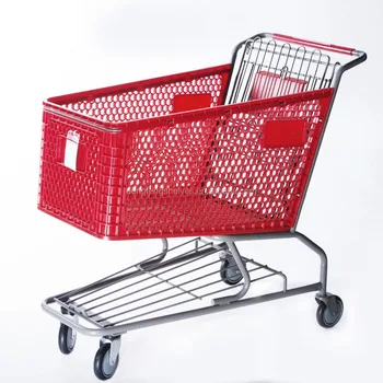 120l Pull Standard Plastic Foldable Shopping Trolley Cart - Buy ...