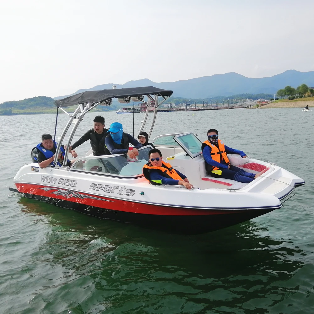 Cheap Small Fiberglass Mini Speed Boat for Sale - 4.67 M