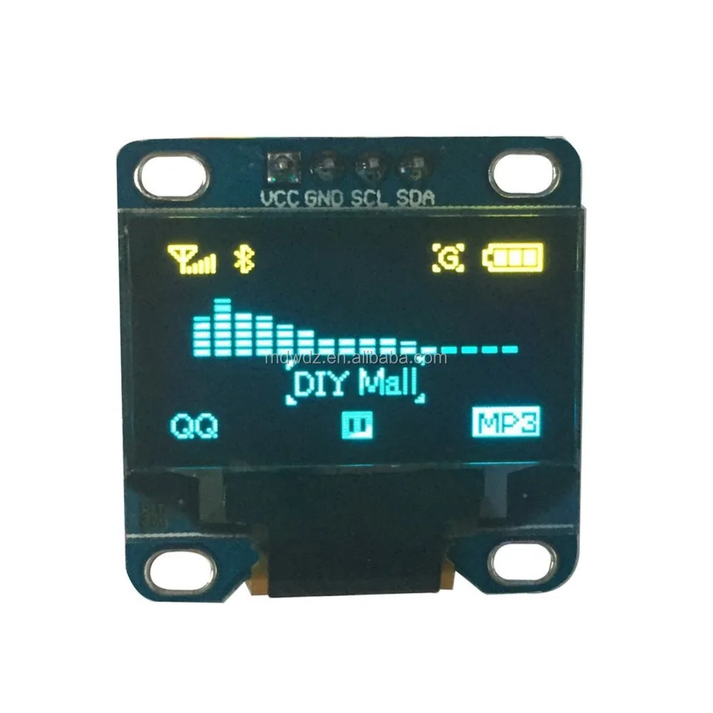 0.96 “黄蓝色 I2c Iic 串行 Oled Lcd Led 模块 12864 - Buy 12864 图形 Lcd 模块，12864 模块 Product on Alibaba.com
