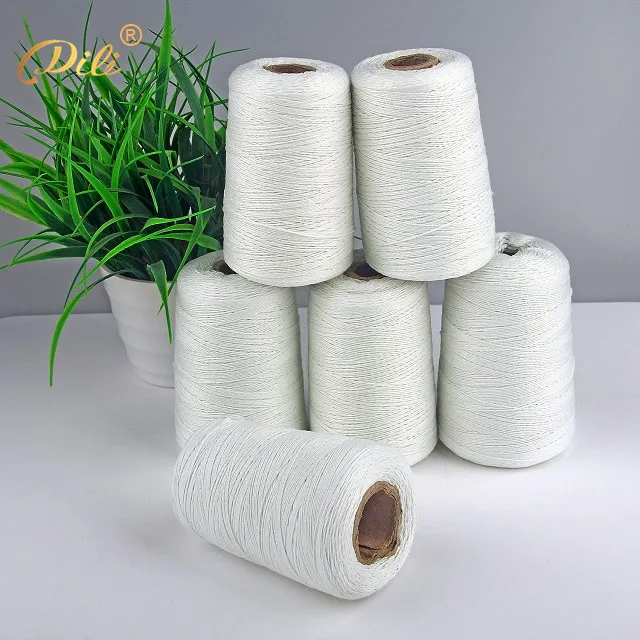 White Eco-friendly Polyester Cords Twisted Ropes High Quality Cotton ...