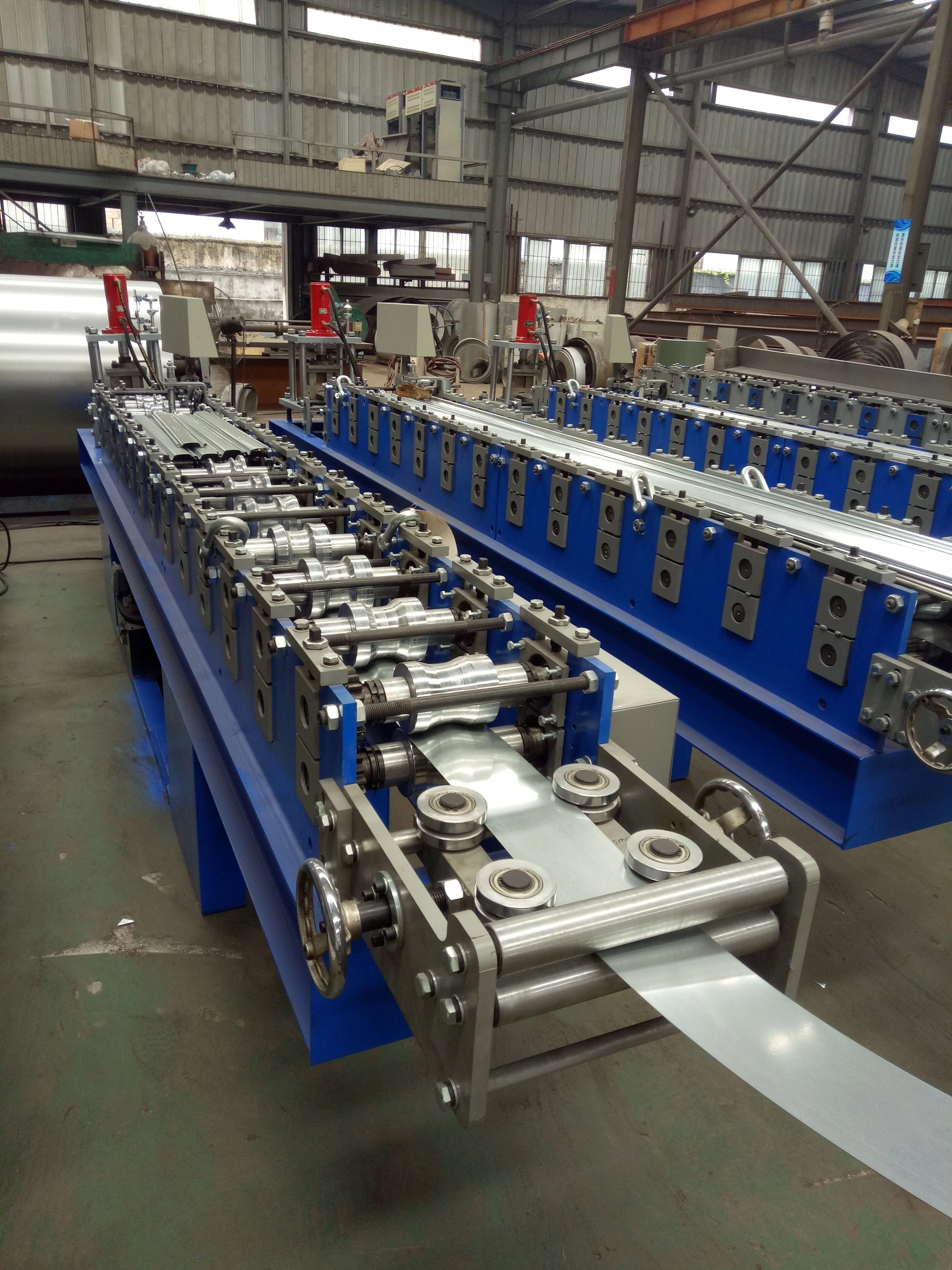 Slat Roller Shutter Making Machine Galvanized Cold Steel Shop Slat Roller Shutter Door Making ...
