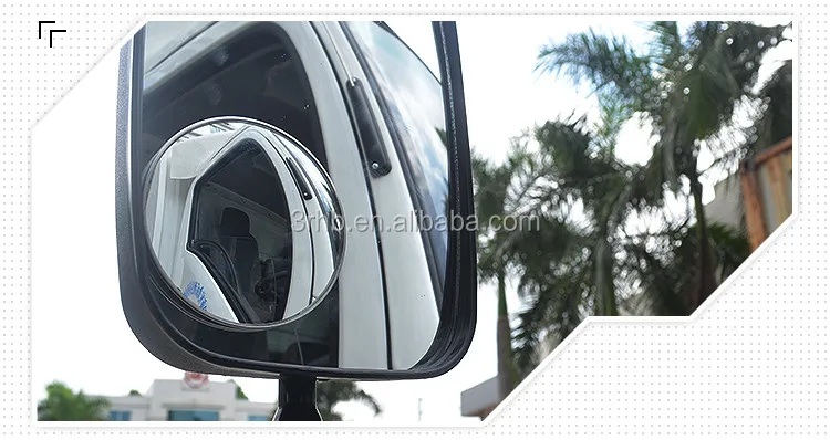 3r Non Aluminium Adjustable Chrome Convex Mirror 75mm Rear View Mirror ...