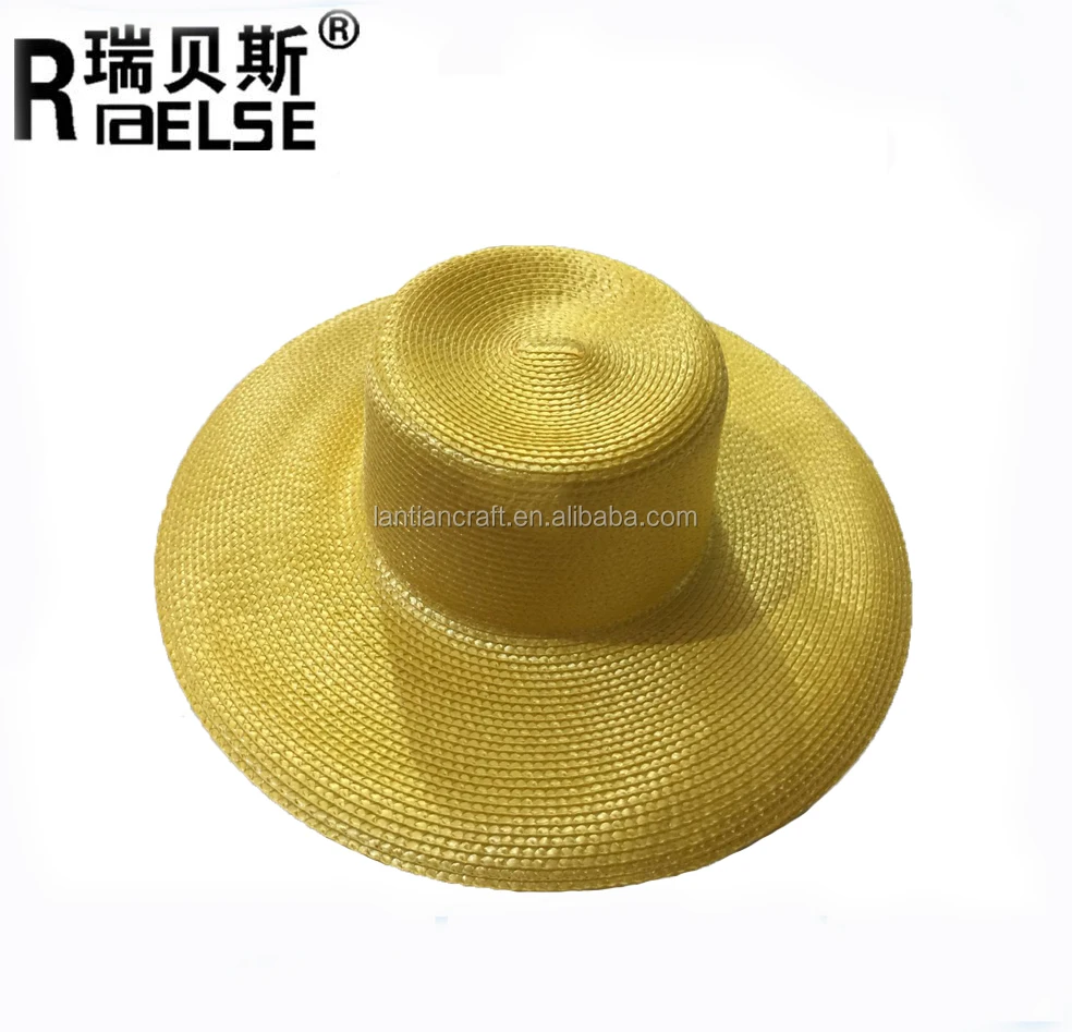 Summer Lady Women Straw Beach Hats Sun Shade Church Summer Hats Wide ...