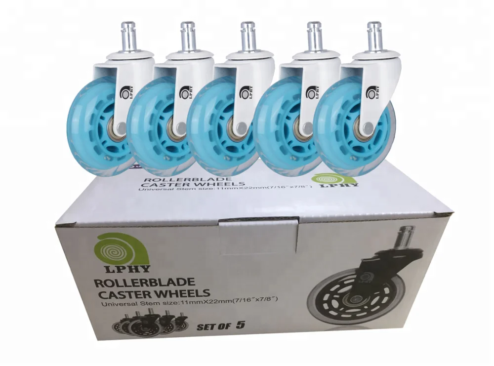 Lphy Office Chair Caster With Rgb Color Changing Lights 3 Inch Twin ...