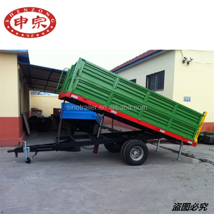 4 Ton Agricultural Trailer High Hurdles Single Axle 4 Wheel Farm ...