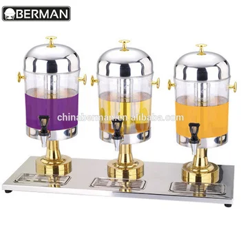 3 Compartment Fruit Juice Dispenser Machine Automatic Soft Refrigerated ...