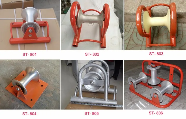 Triple Electrical Power Cable Guide Roller - Sinta St-Cable Roller 04