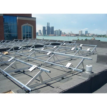 High Quality Flat Roof Triangular Solar Panel Support Frame For Roof ...