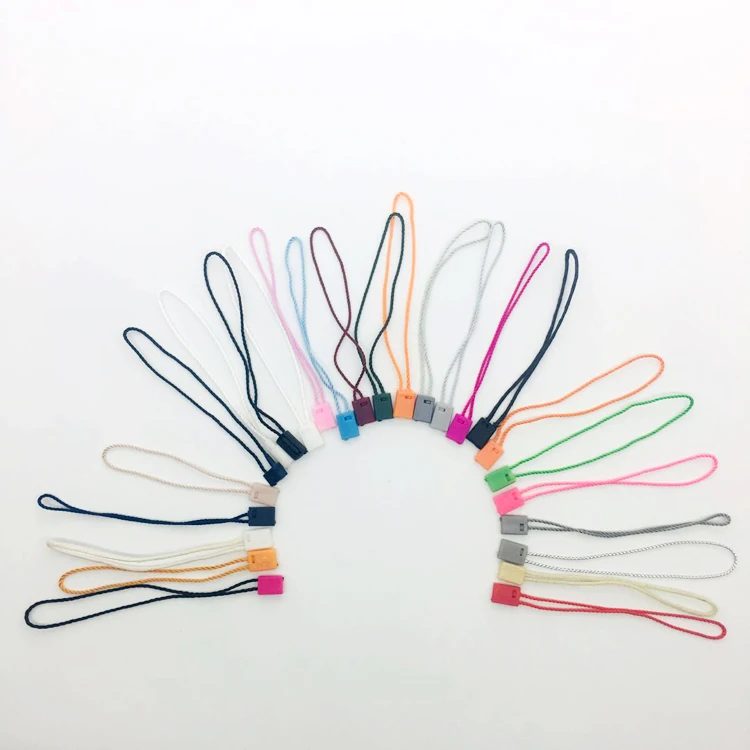 Custom Hang Tag String Bullet Seal Lock With Color Wax Cotton Cord ...
