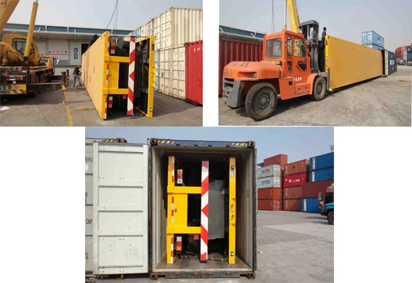 Container Transport Chassis Truck 20ft 40ft 2 Axles Flatbed Trailer ...