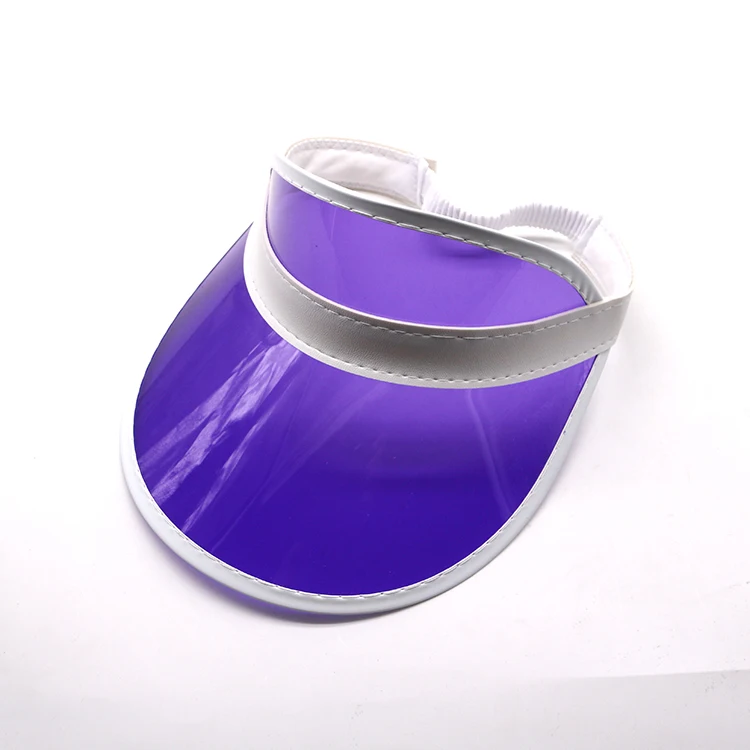 Transparent Plastic Summer UV Protection Sun Visor Beach PVC Fashion ...