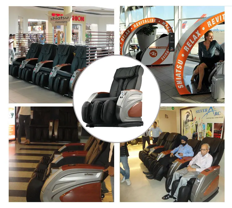 Shopping Mall Coin Operated Massage Chair with Adjustable Modes and ...